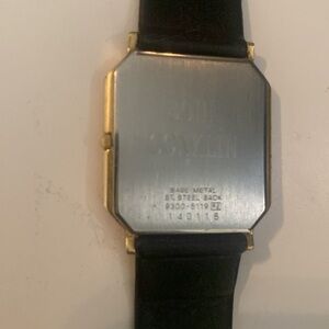 Seiko | Accessories | Mens Seiko Lassale Gold Tone Watch Quartz Super Ultra Thin Calf Leather ...